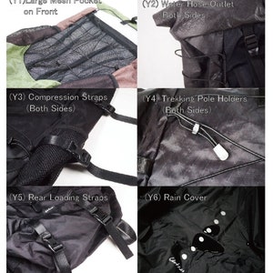 New Tyvek® 40-55L Roll Top 20L 30L 40L 55L Outdoor Hiking Camping ...