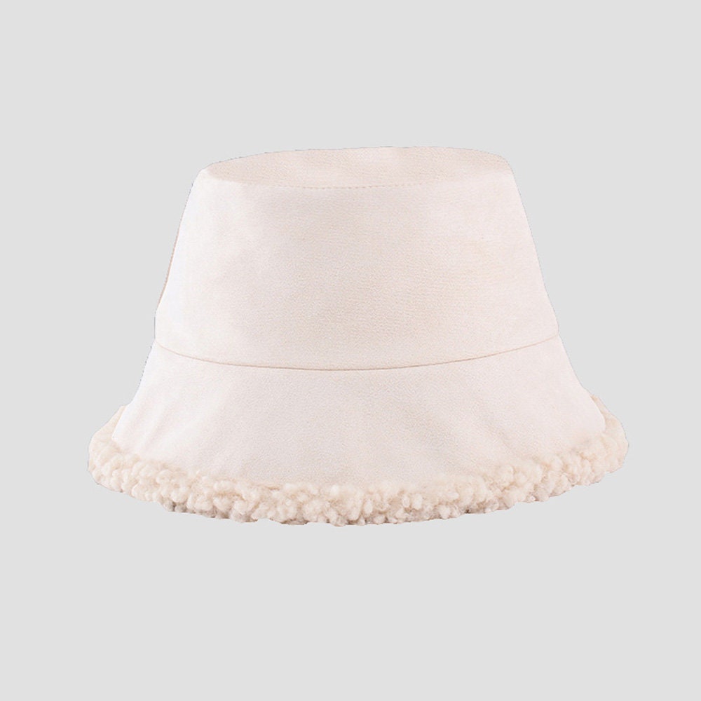 Reversible Double Sided Fluffy Bucket Hat Fall Winter Arequipa Fleece ...