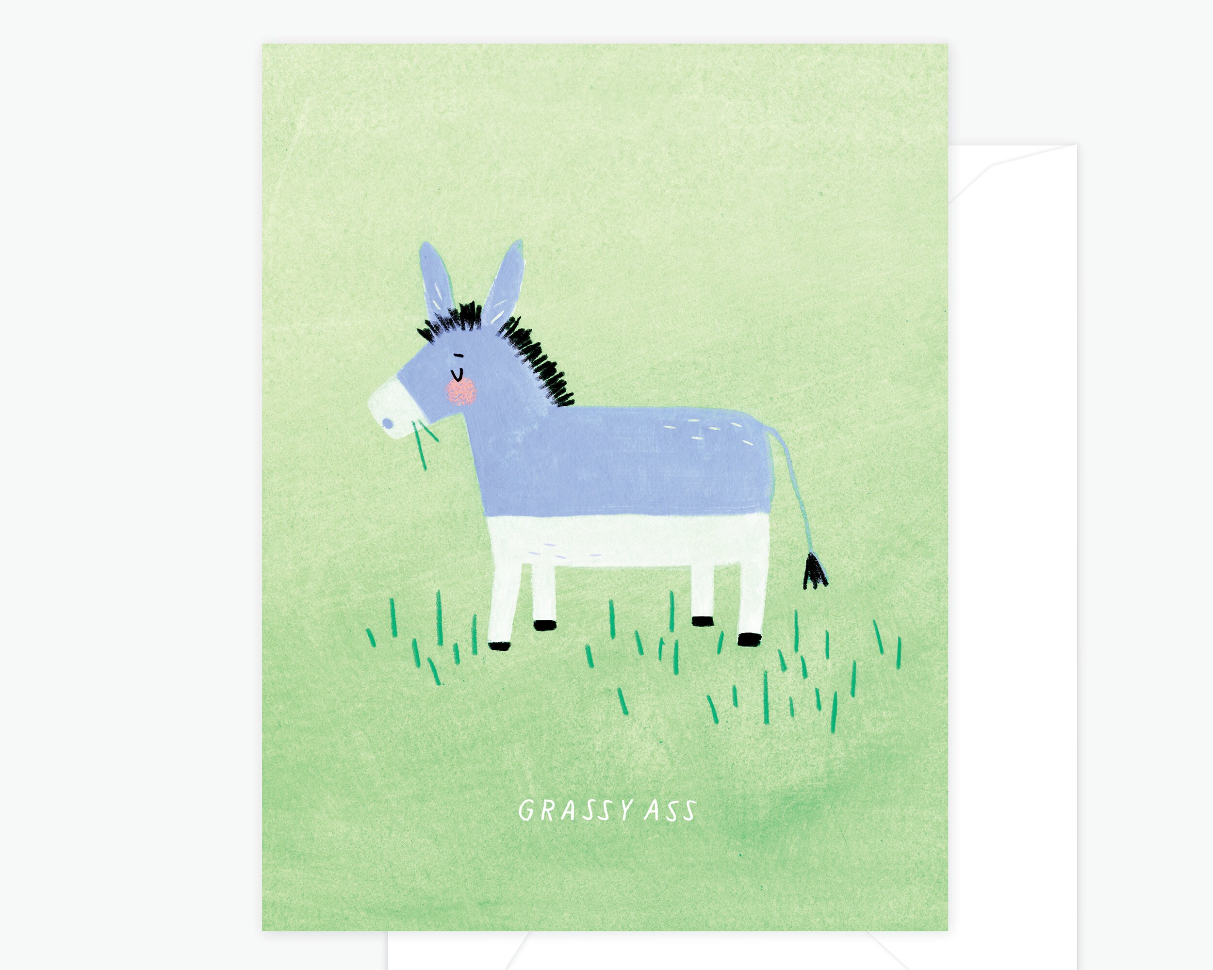 Tarjeta de agradecimiento de burro / Tarjeta de Gracias Pun / - Etsy España