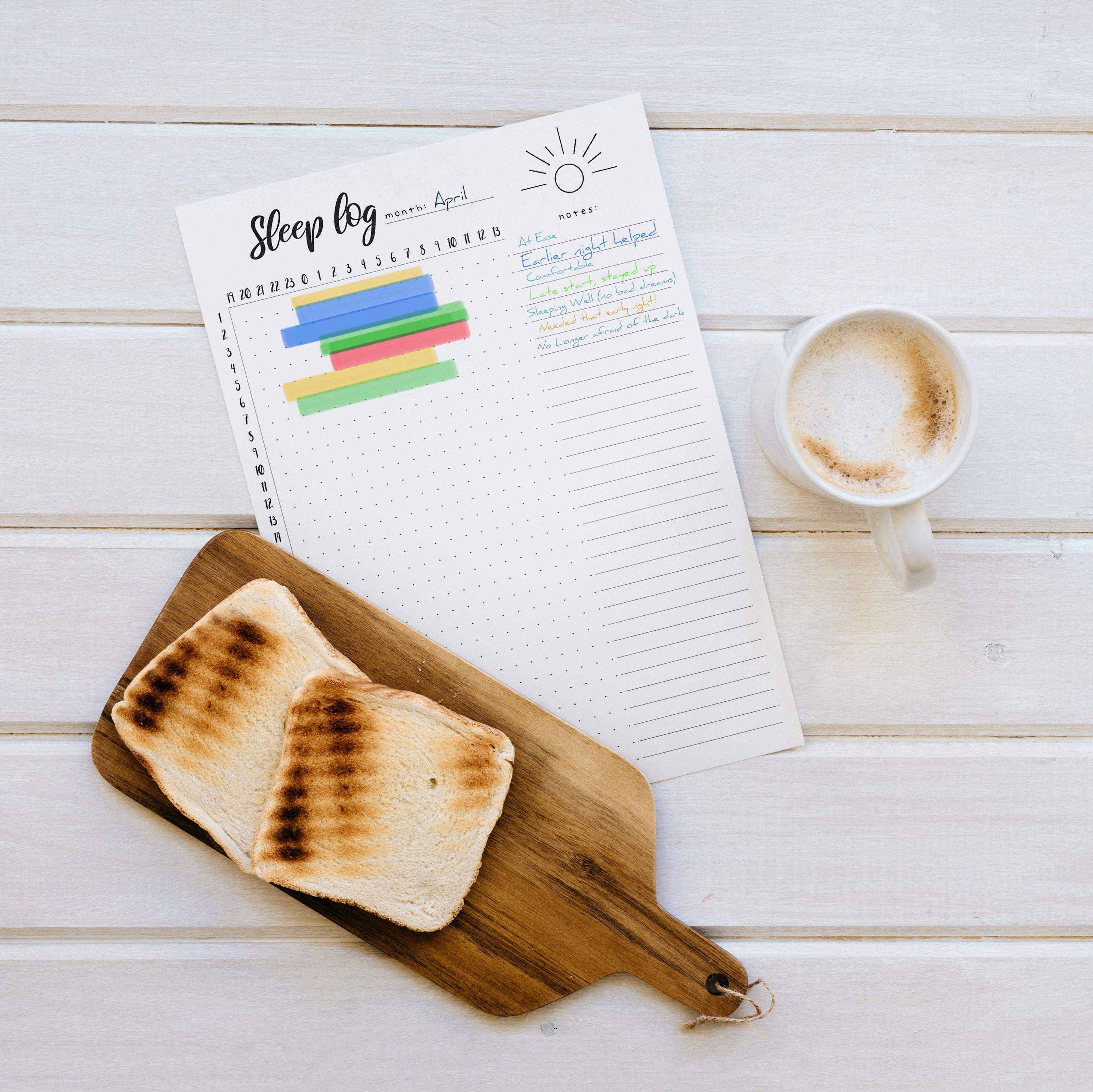 Sleep Log, Printable Instant Download PDF. Sleep Tracker. A4 and A5 ...
