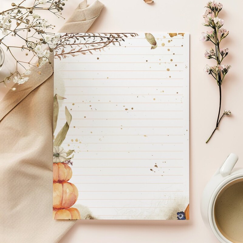 Fall Printable Stationery - Etsy