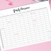 Full Year Printable Planner, Instant Download PDF, Undated Yearly ...