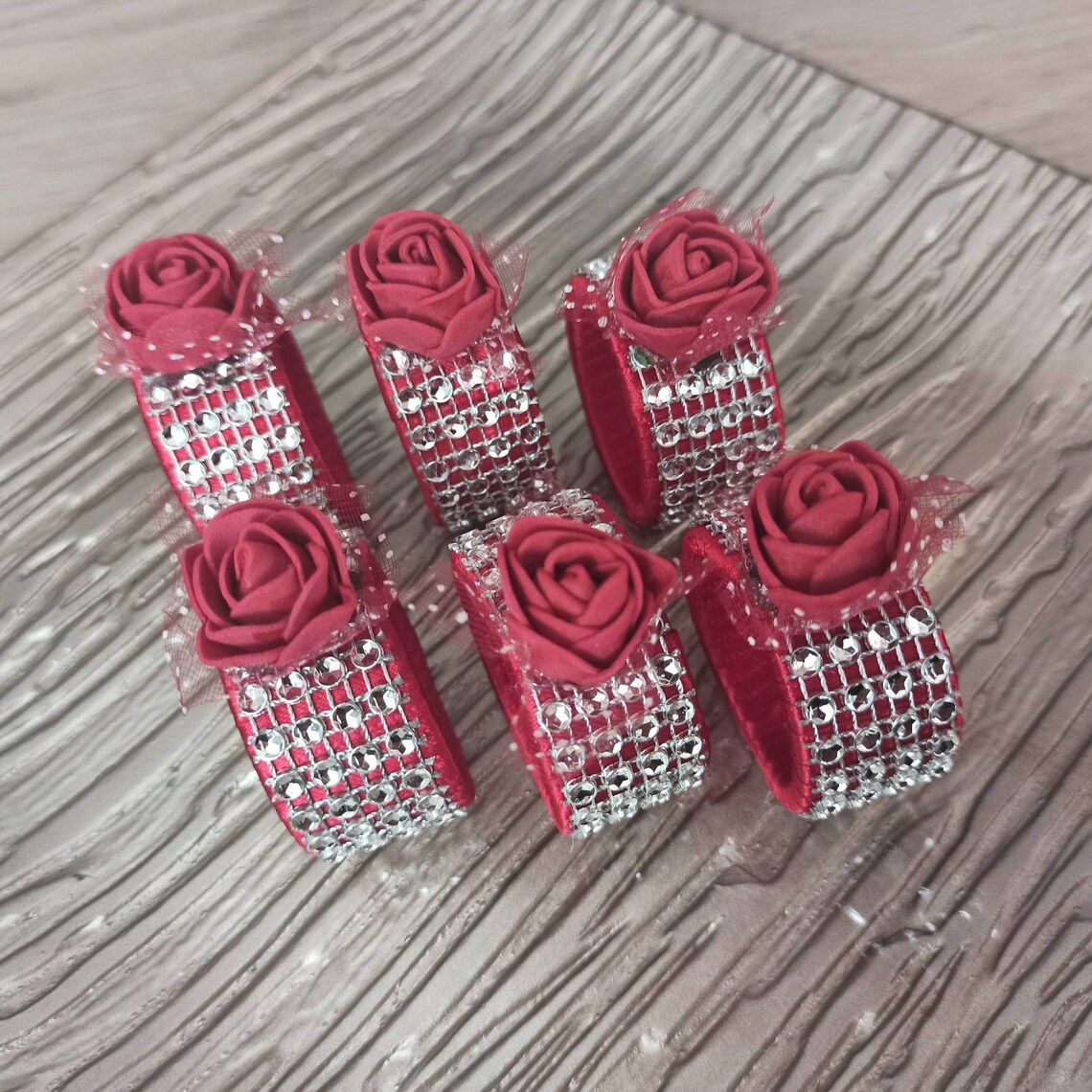 Napkin Rings Set of Six Rings Table Decor Napkin Decoration - Etsy