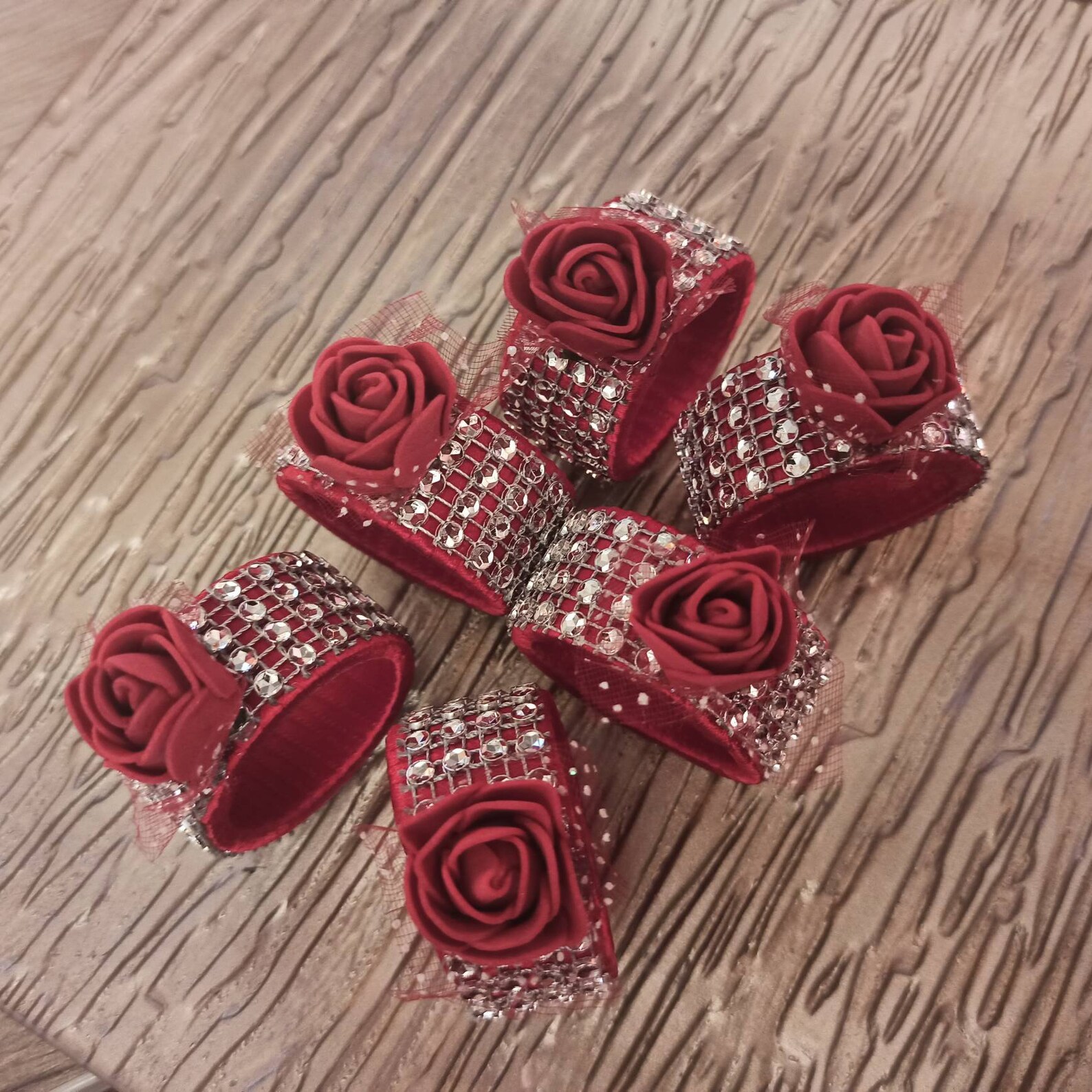 Napkin Rings Set of Six Rings Table Decor Napkin Decoration - Etsy