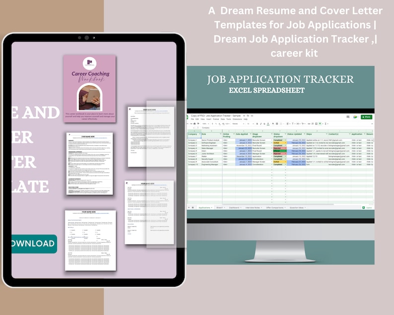 Ultimate Career Search Kit | Dream Resume and Cover Letter Templates ...
