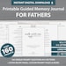 Father Printable Keepsake Book | Guided Memory Journal for Dad | Over ...