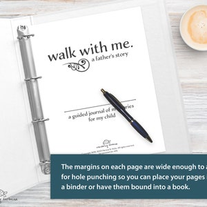 Father Printable Keepsake Book | Guided Memory Journal for Dad | Over ...