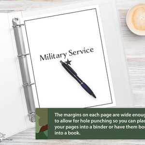Military Printable Keepsake | Add-on Guided Journal for Military ...