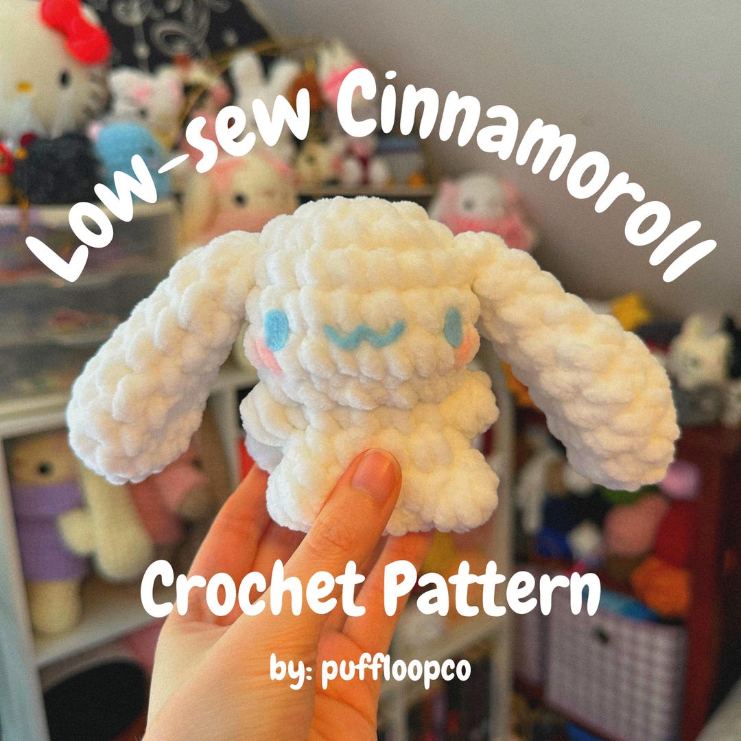 Low-sew Crochet Cinnamoroll Pattern (PDF PATTERN) - Etsy