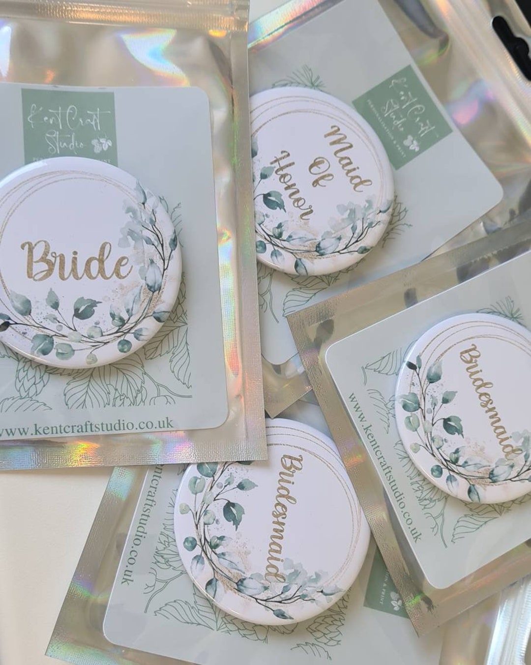 Personalised Bride to Be Badge, Hen Do Badges, Bridal Party Gift, Green ...