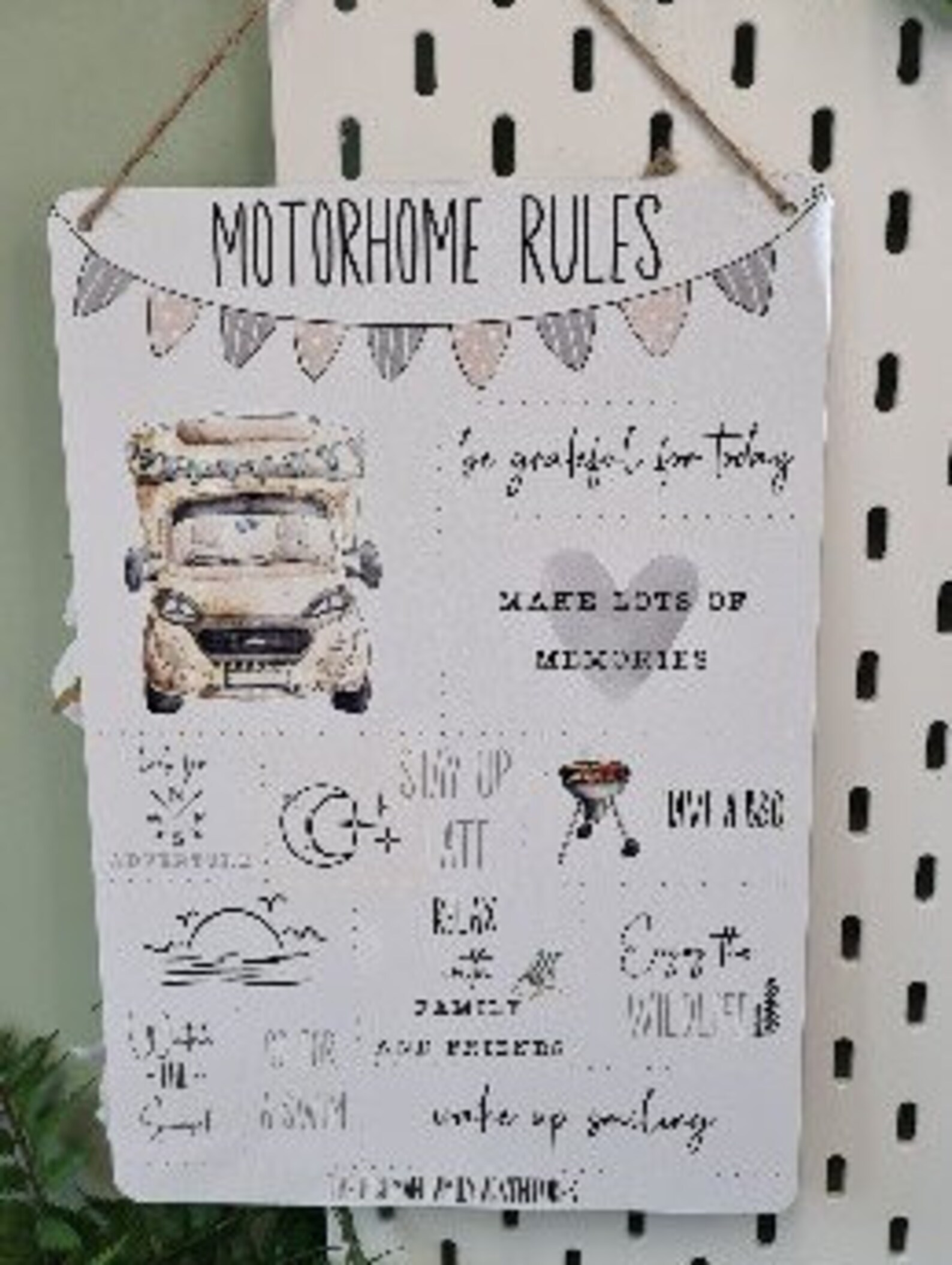Aluminium Motorhome Camper Rules Hanging Metal Sign Plaque - Etsy UK