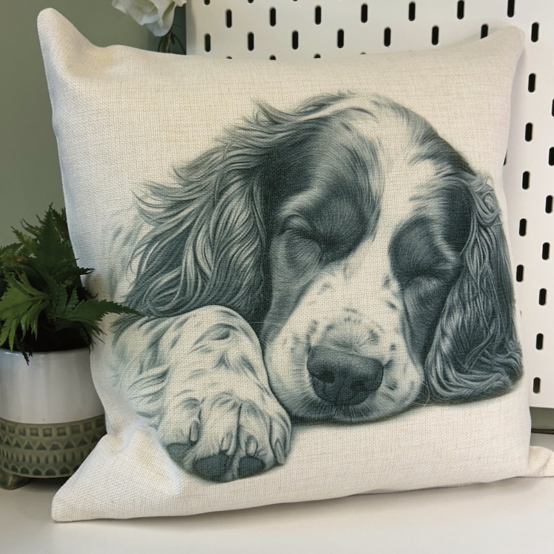 Springer Spaniel Pillow - Etsy UK