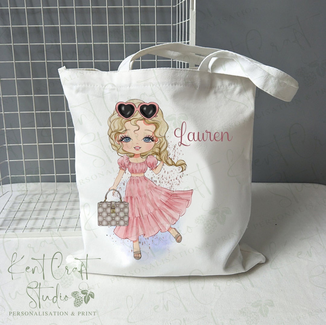 Personalised Girls Shopping Tote Gift Bag - Teen - Gift - Teenager ...
