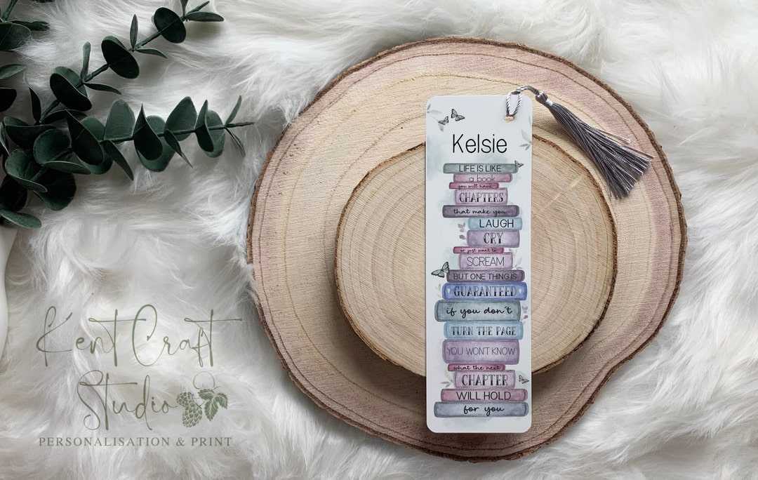Personalised Affirmation Book Mark, Gift for Her, Reading Gift ...