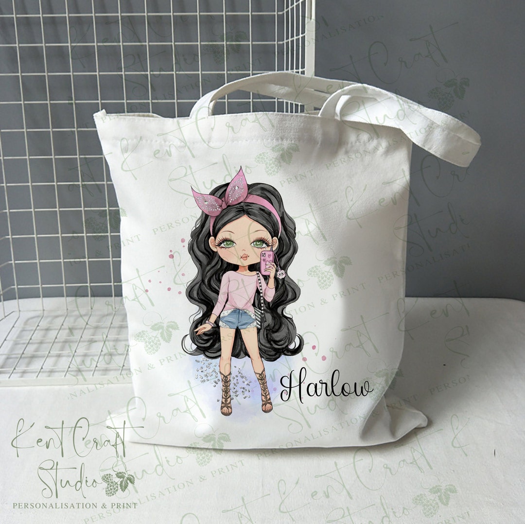 Personalised Girls Shopping Tote Gift Bag - Teen - Gift - Teenager ...