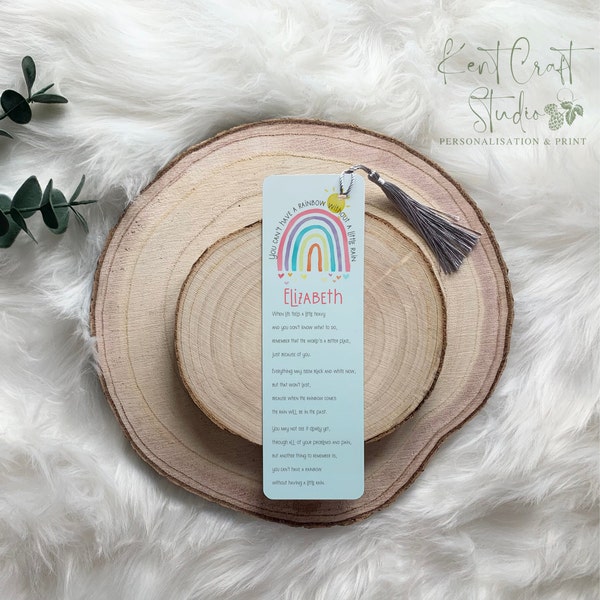 Poem Bookmark - Etsy