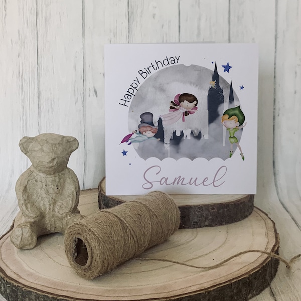 Peter Pan Personalized Birthday Card - Etsy