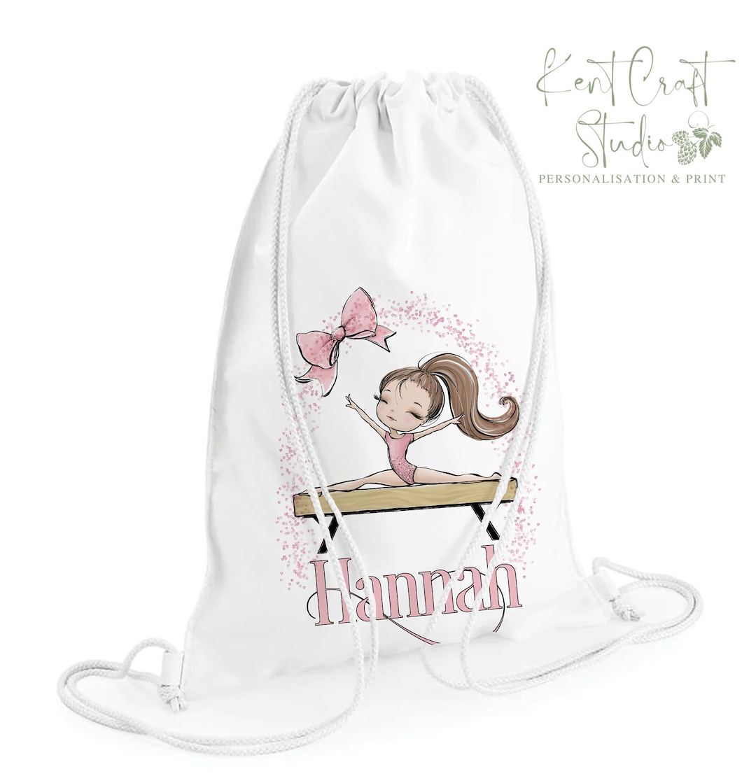 Personalised Gymnast Drawstring Bag, Gymnastic Gym Bag, Gift for Her ...