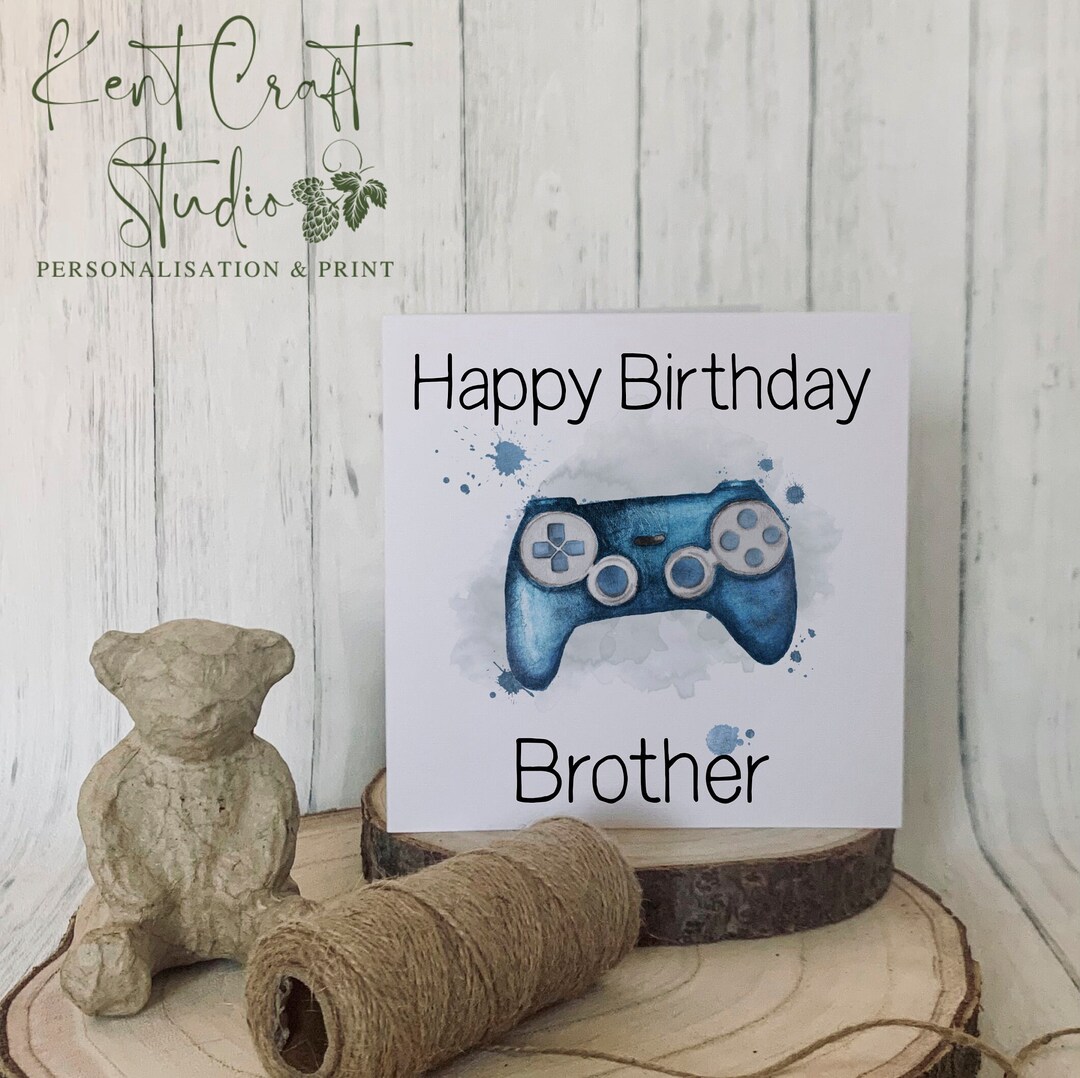 Personalised Birthday Card, Gaming Birthday, Gamer Gift for Him ...
