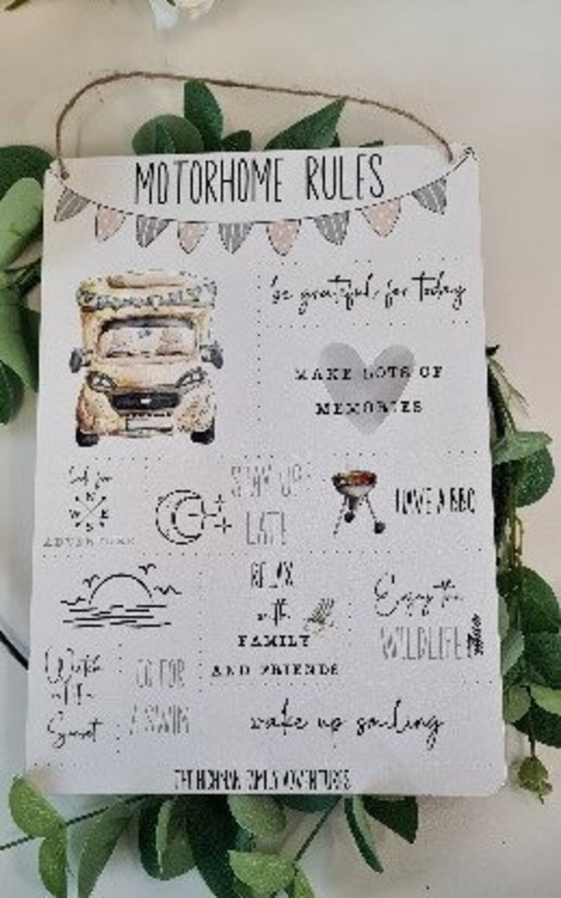 Aluminium Motorhome Camper Rules Hanging Metal Sign Plaque - Etsy UK