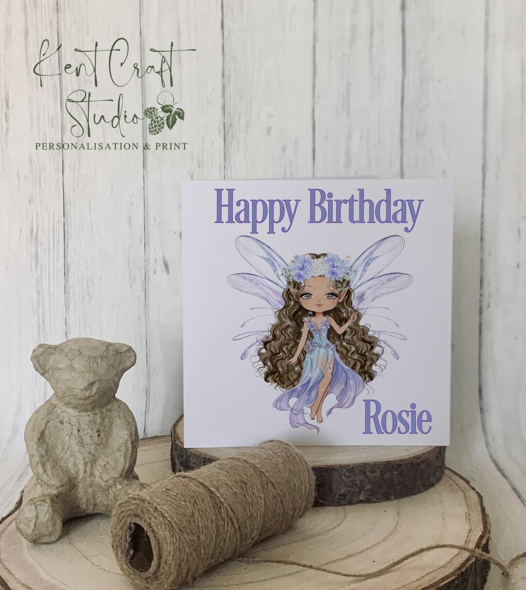 Personalised Girls Birthday Greetings Card - Enchanted Pixie Fairy ...