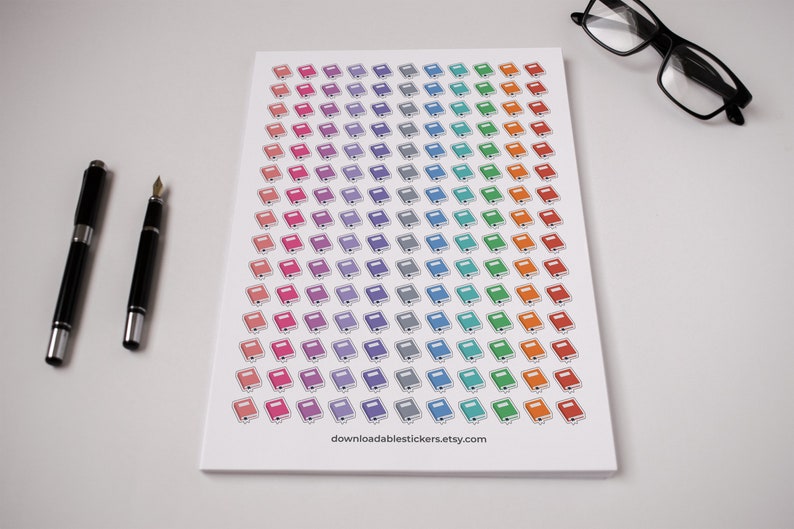 Printable Book Stickers Habit Tracker Stickers Reading - Etsy