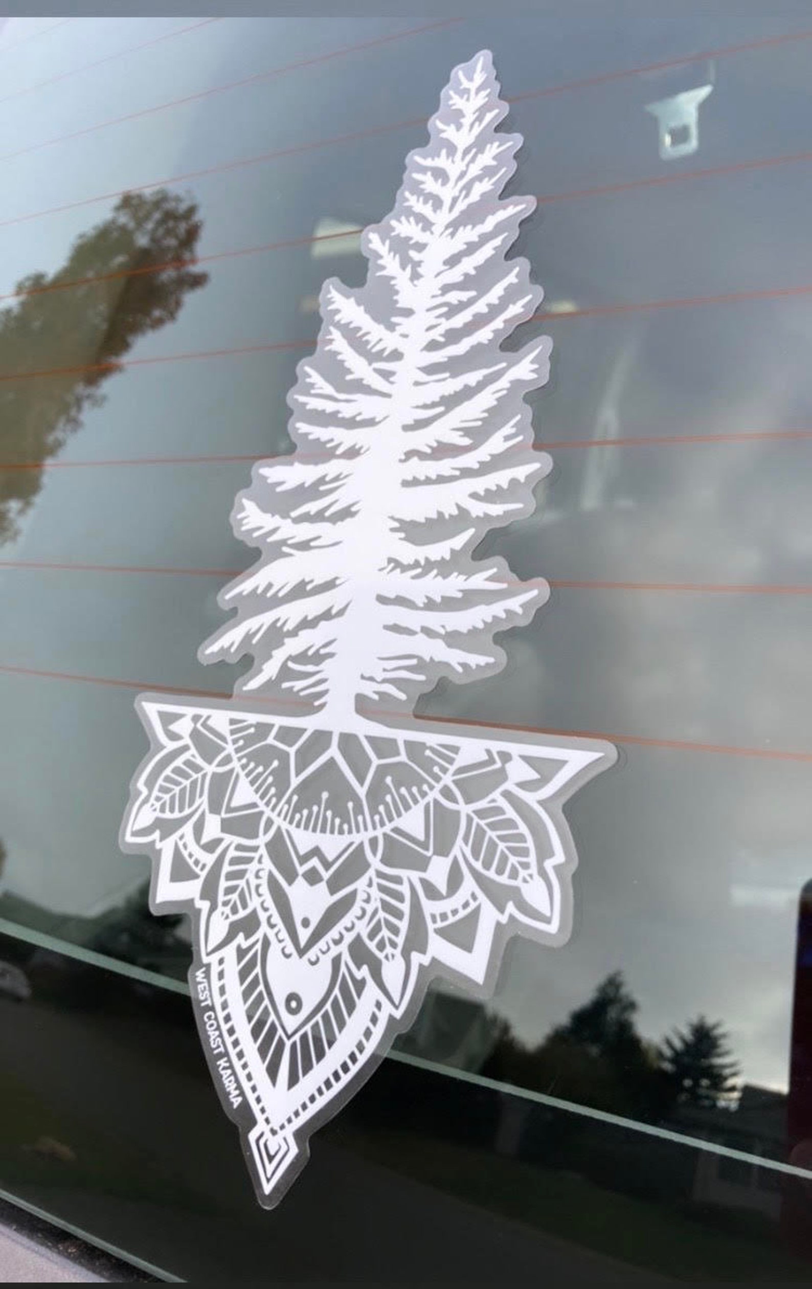 Tree Mandala Car Decal | Etsy