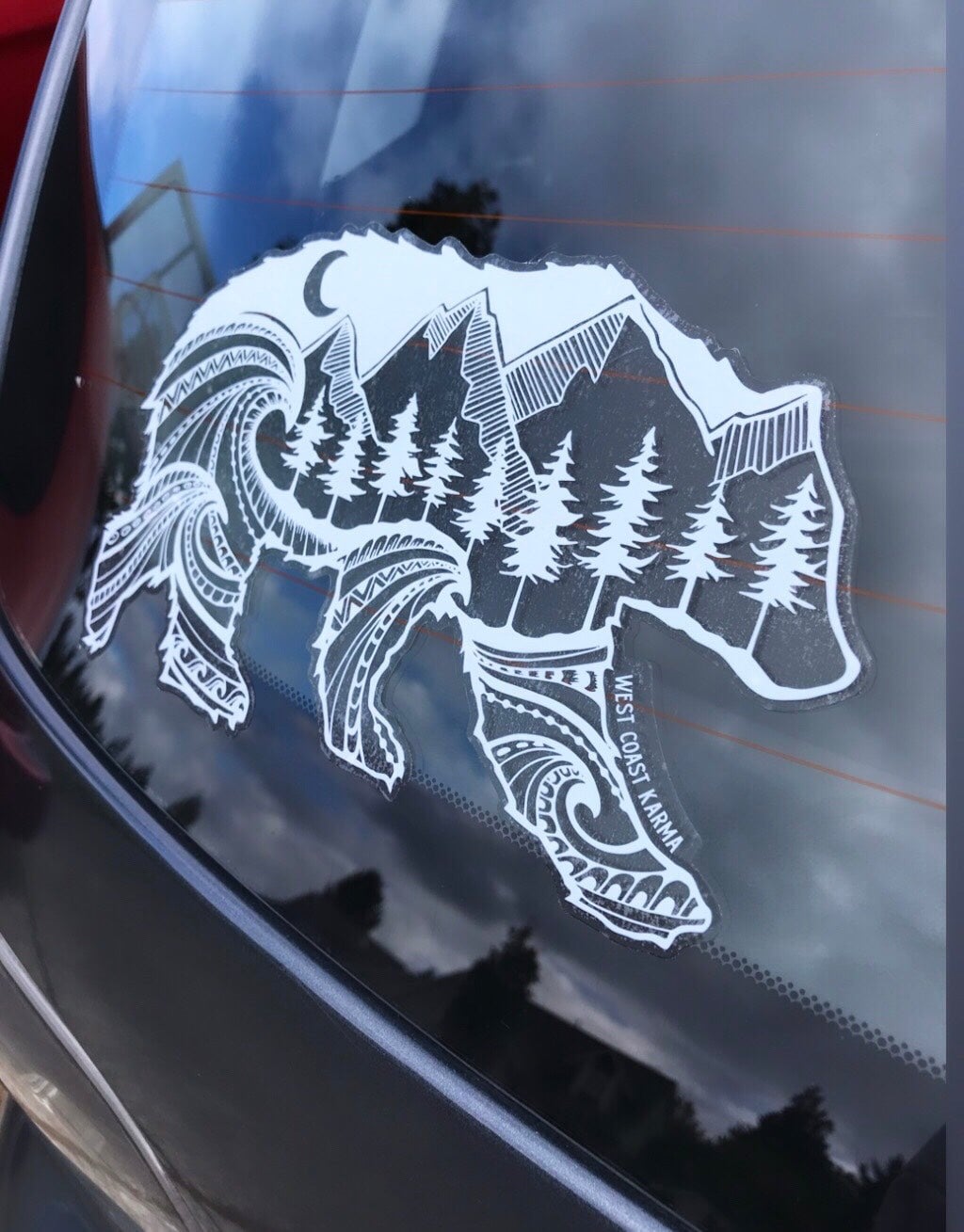 Spirit Bear Car Decal - Etsy