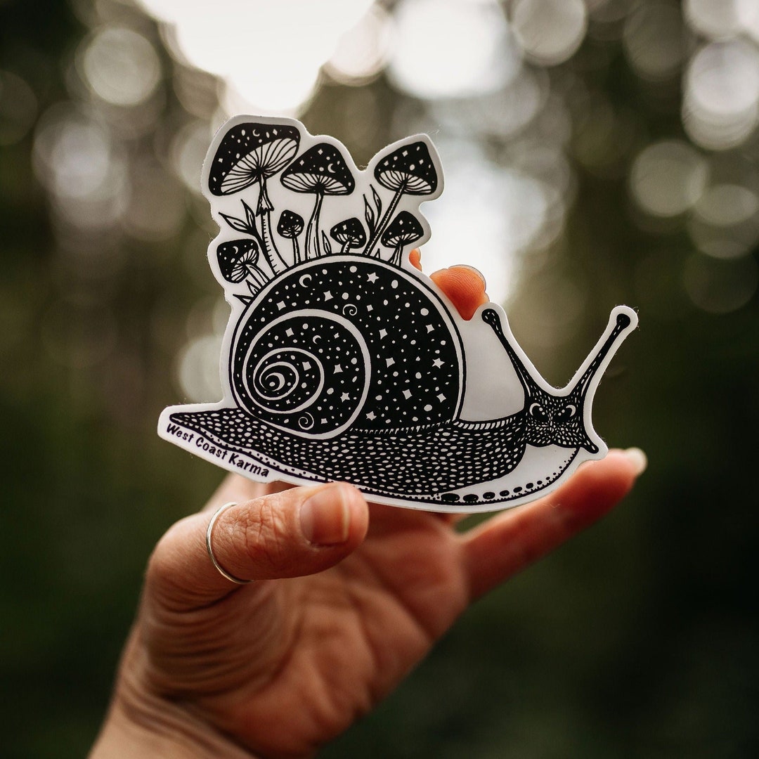 Galaxy Snail "snalien" Vinyl Sticker - Etsy