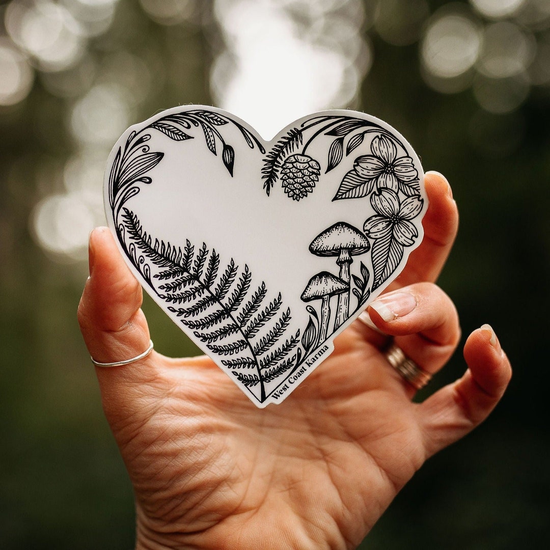 Heart Creation Vinyl Sticker - Etsy