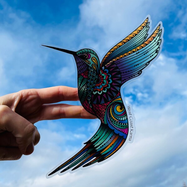 Hummingbird Car Decal - Etsy