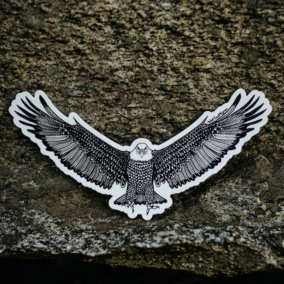 Soaring Eagle Vinyl Sticker - Etsy