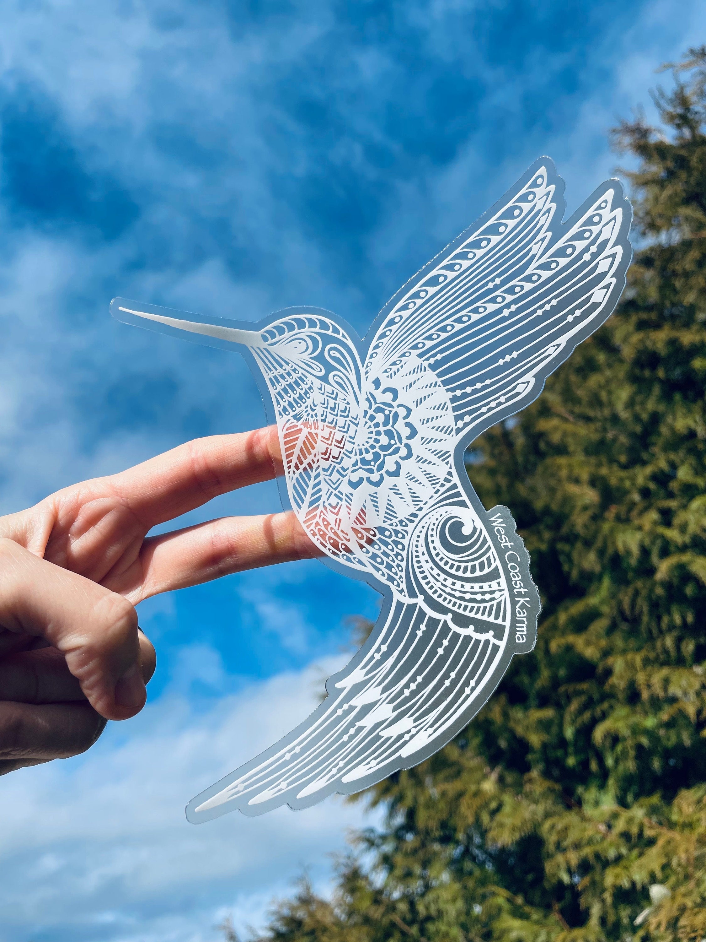 Hummingbird Car Decal - Etsy