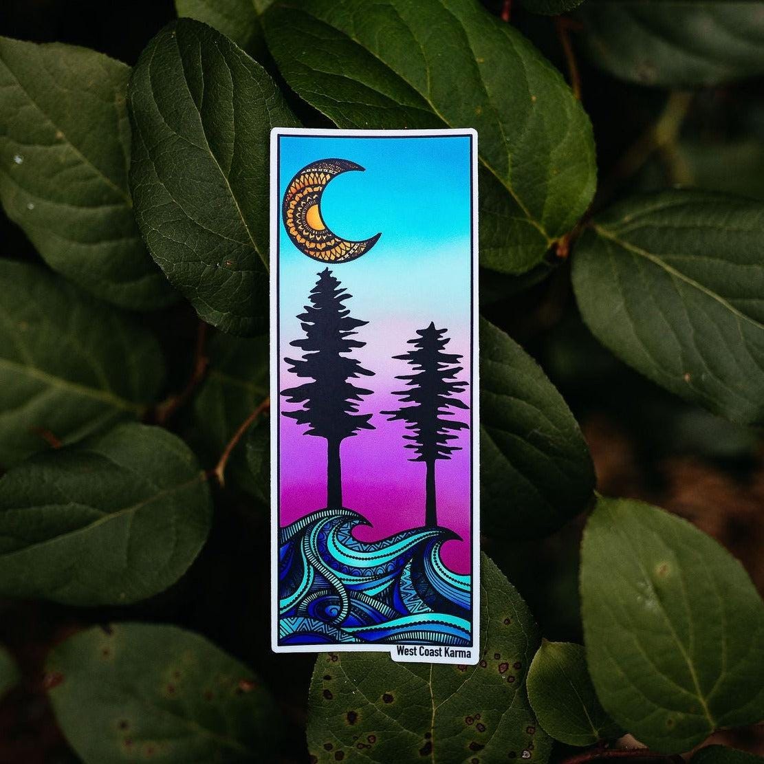Sunset Waves Sticker - Etsy