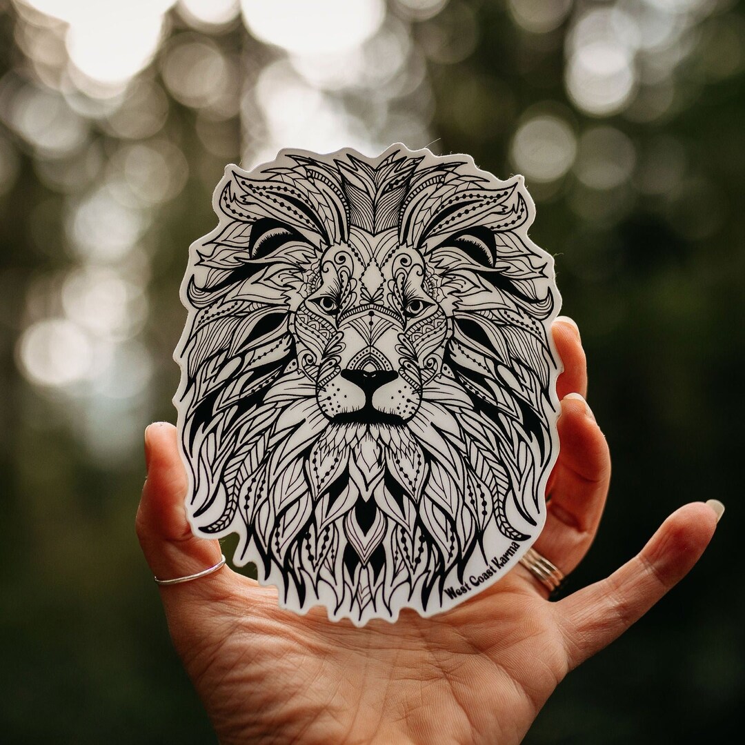 Leo Lion Vinyl Sticker - Etsy
