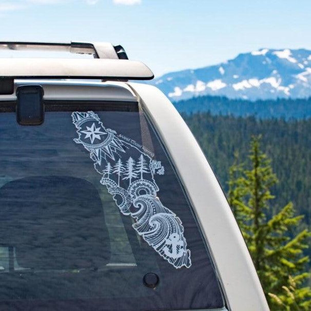 Vancouver Island Car Decal – Custom Car Window Sticker, Vancouver ...