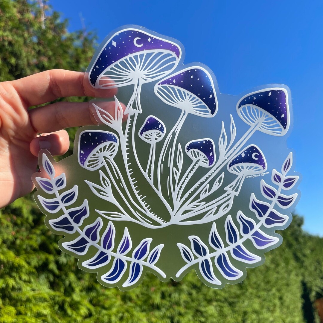 Galaxy Mushroom Decal - Etsy