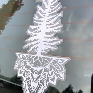 Tree Mandala Car Decal - Etsy