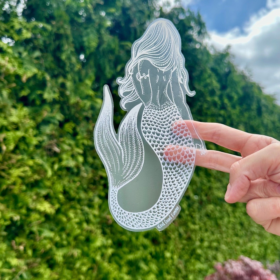 Mermaid Car Decal - Etsy