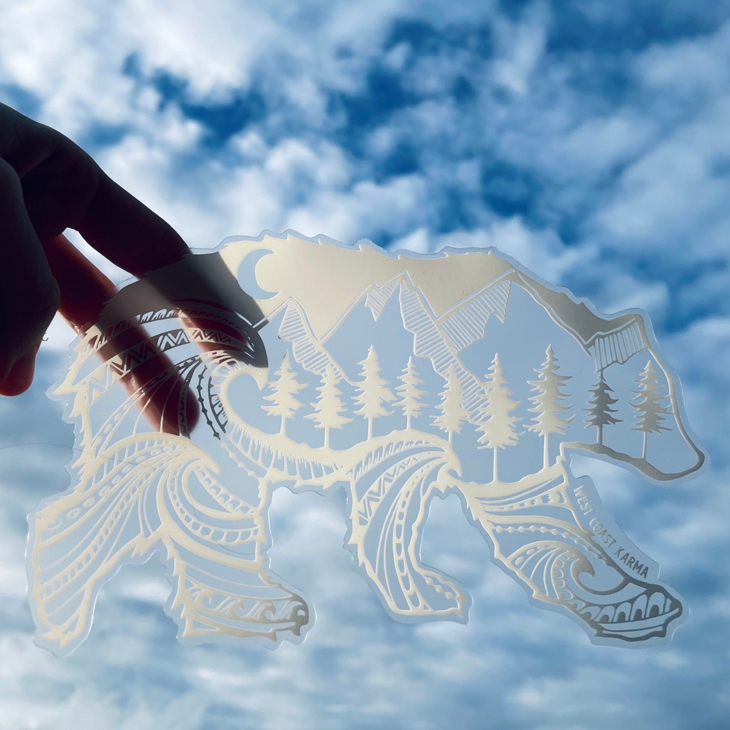 Spirit Bear Car Decal - Etsy