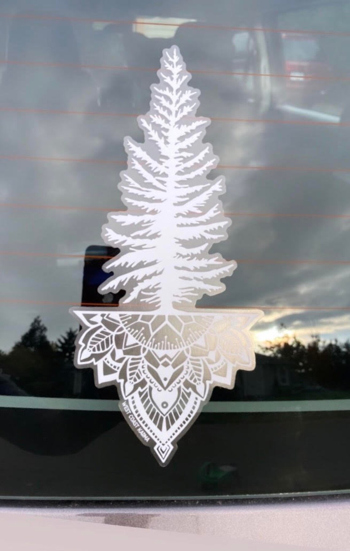 Tree Mandala Car Decal | Etsy