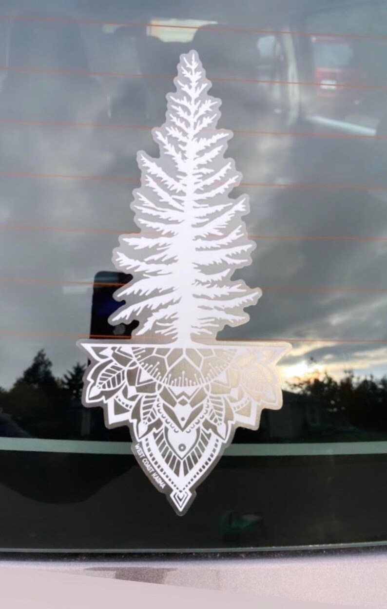 Tree Mandala Car Decal | Etsy