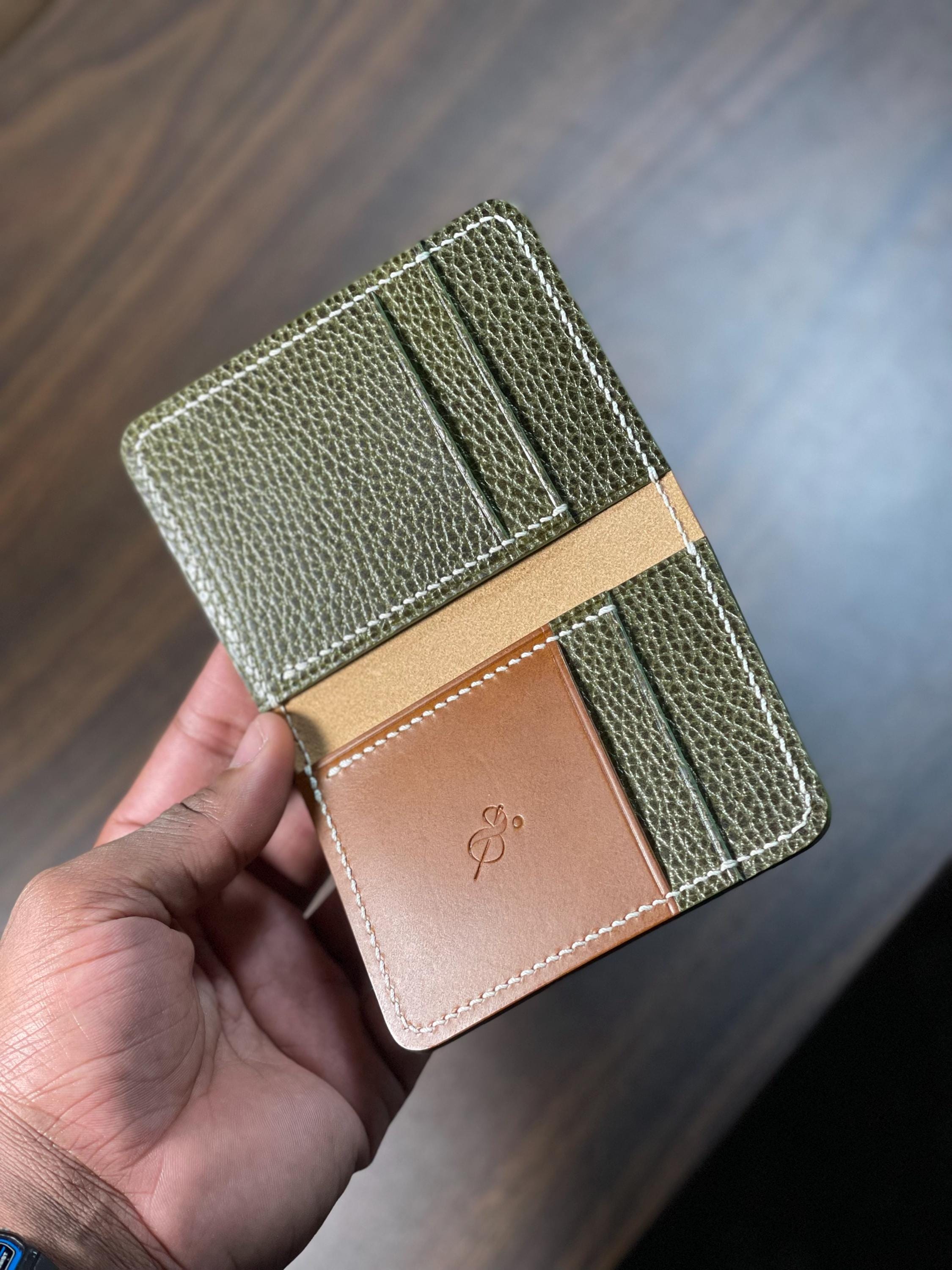 Vertical Bifold Wallet - Build Your Own Leather Wallet, Handmade Custom ...