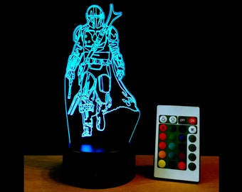 Spider-man LED Edge Lit Acrylic Illusion Lamp With Multi-color | Etsy