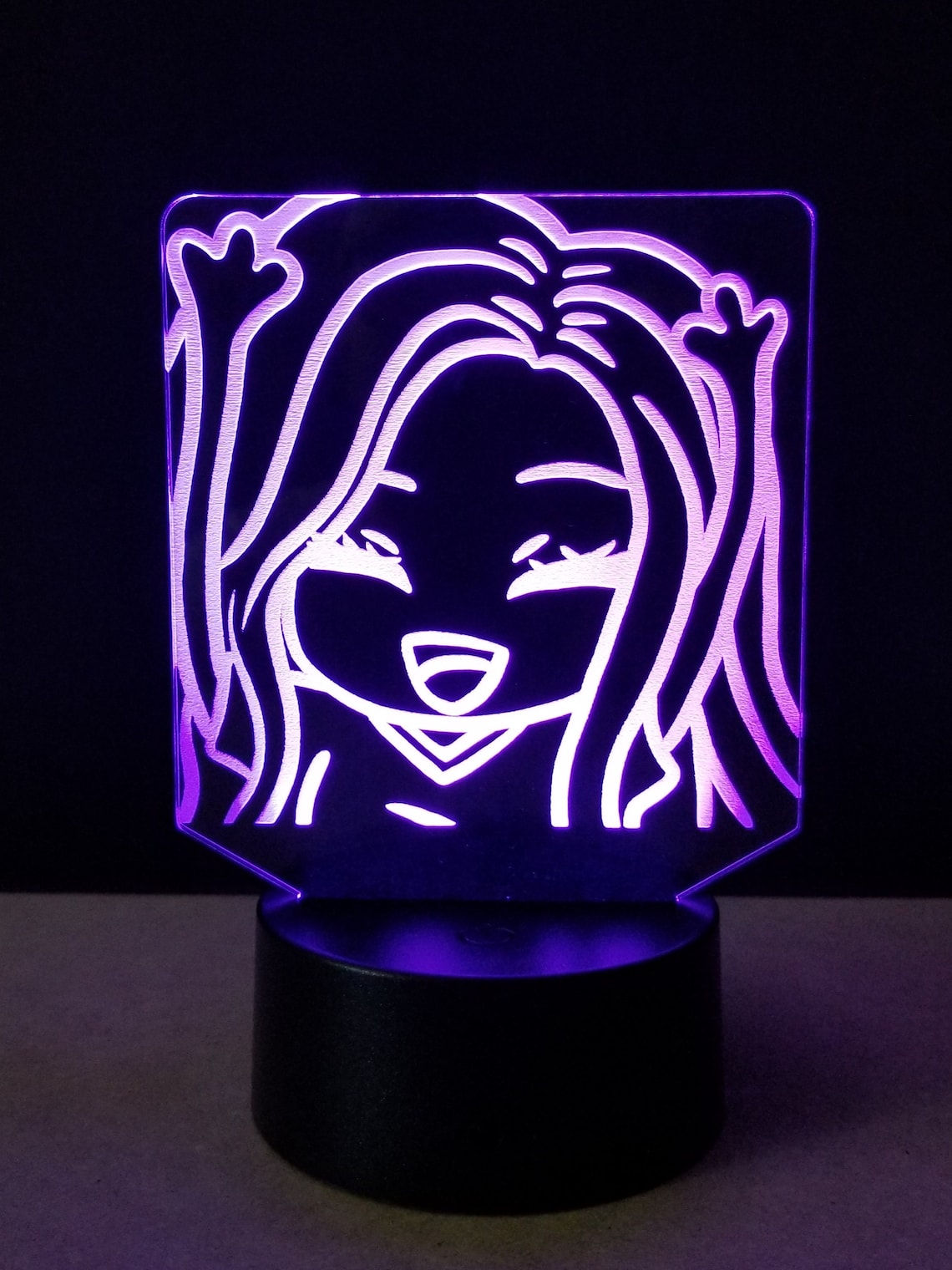 Personalized CUSTOM Multi-color Laser Engraved Edge Lit LED - Etsy