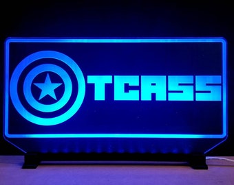 Personalized Multi-color Laser Engraved Acrylic Edge Lit LED - Etsy