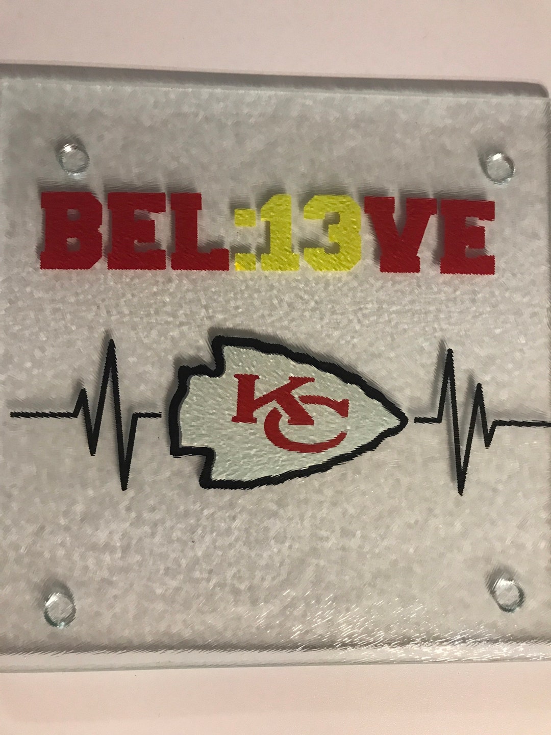 Kansas City Chiefs Inspired Cutting Board, Cutting Board, Kitchen, Gift ...