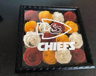 Chiefs Shadow Box - Etsy
