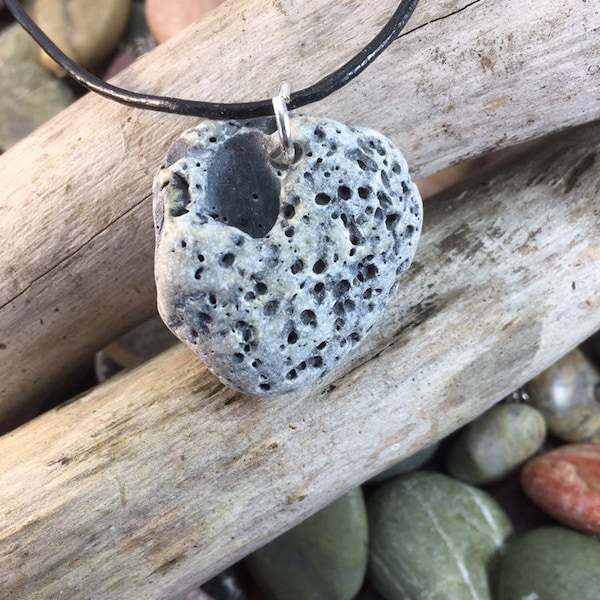 Beach Pebble Pendant - Etsy