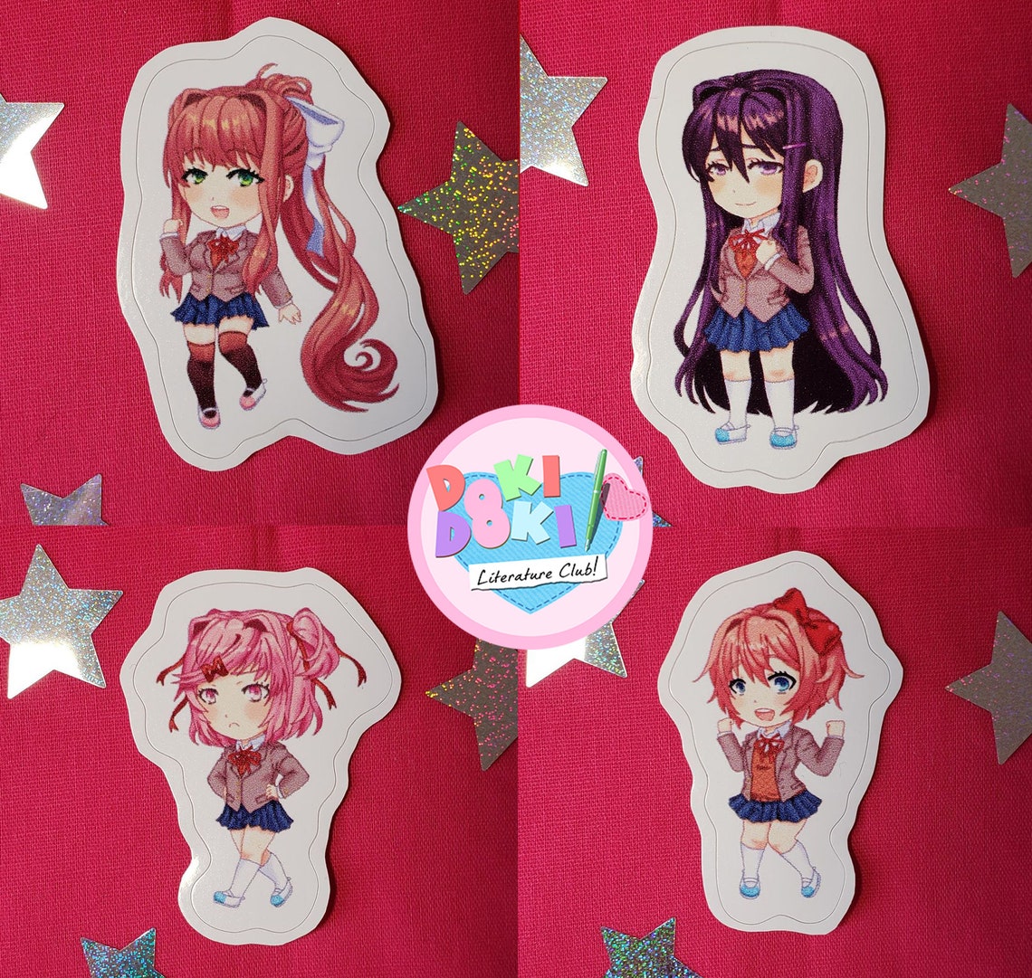 Doki Doki Literature Club Stickers | Etsy